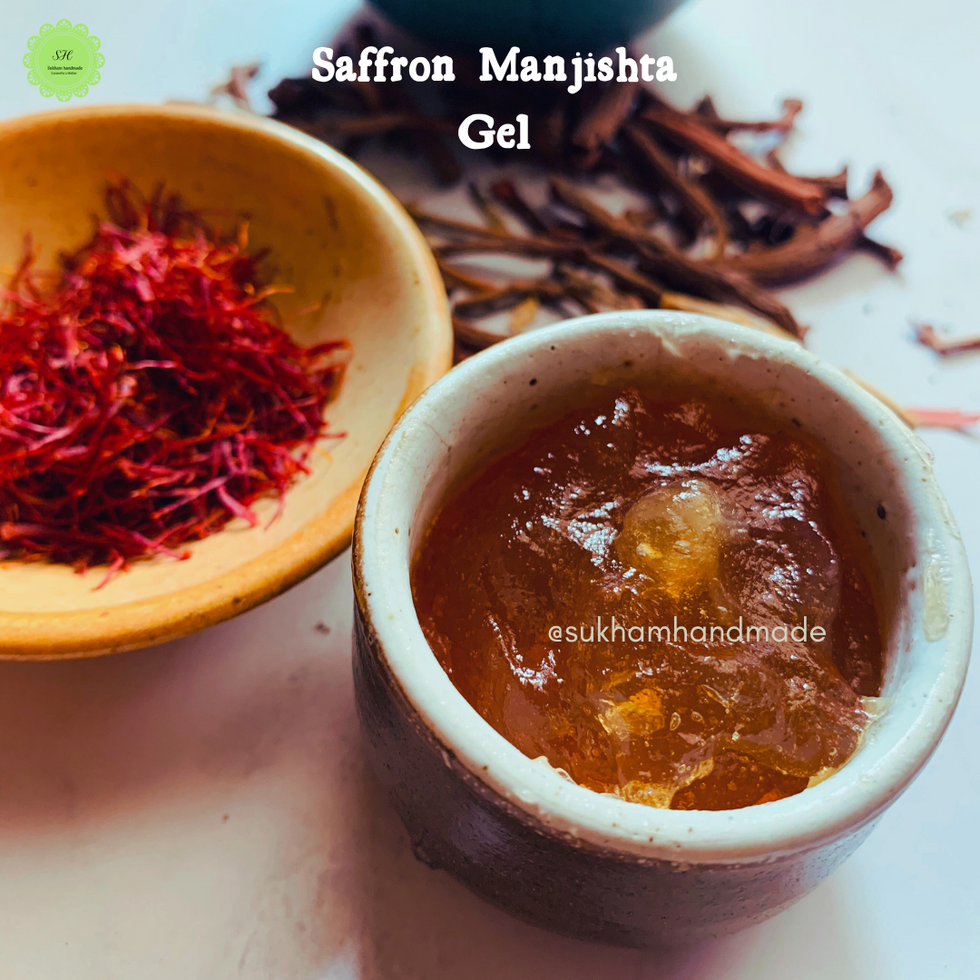 Saffron Manjishta Gel – Sukham handmade